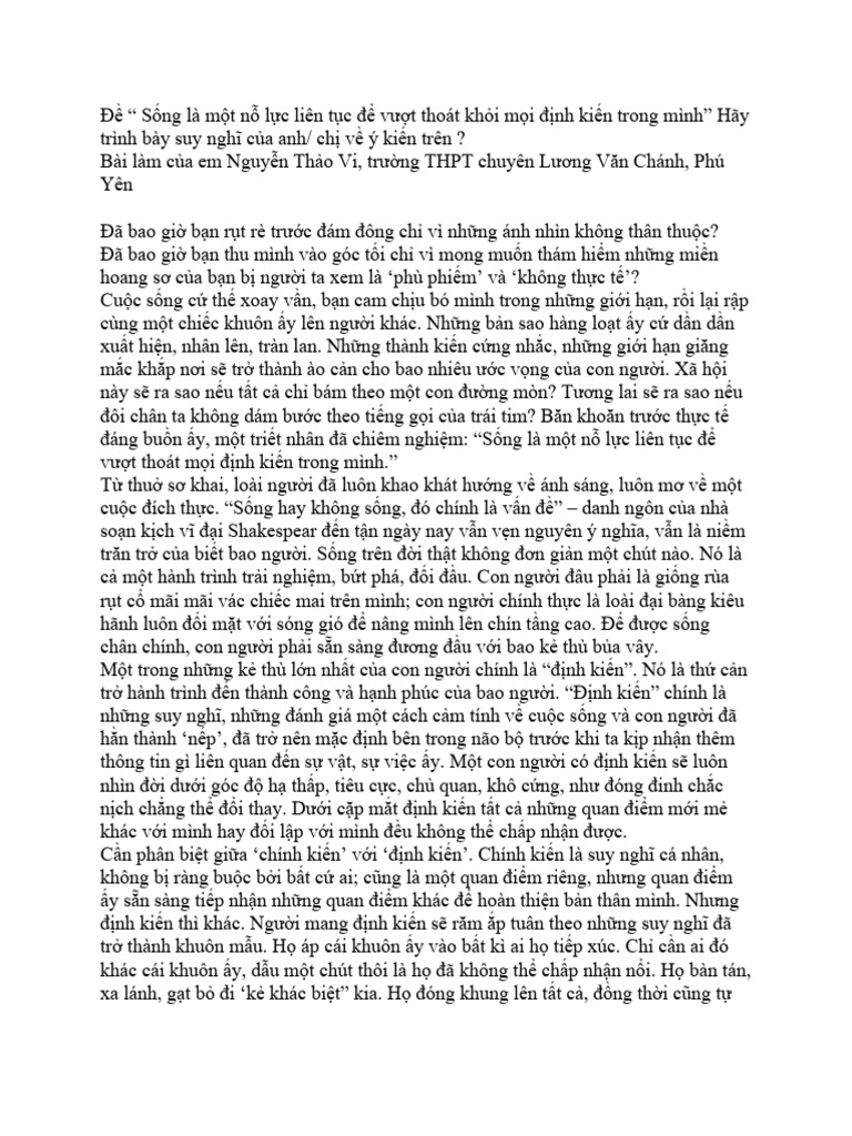 ĐỀ NLXH HSG | PDF