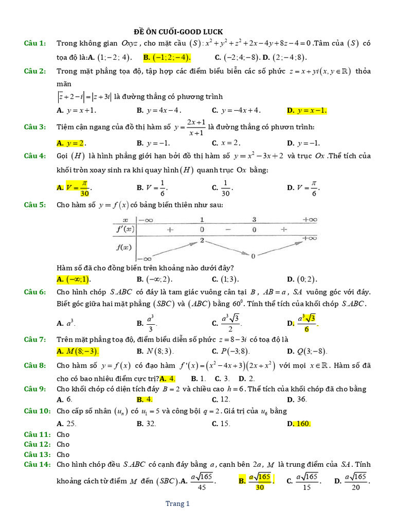 De On Cuoi Binh Phuoc | PDF