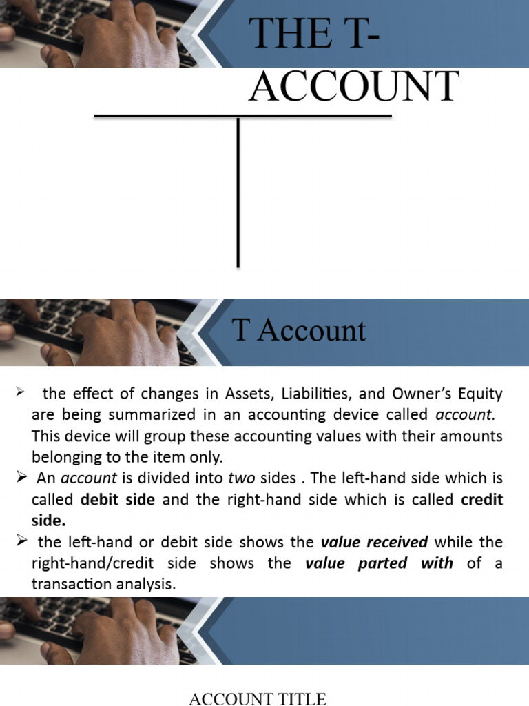 Using T Accounts | PDF | Debits And Credits | Equity (Finance)