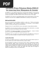 DMI 65 Technical Data Sheet | PDF | Filtration | Water Purification