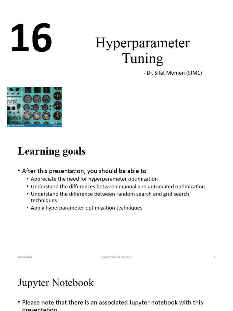 Lecture 16 - Hyperparameter Tuning | PDF | Computer Programming | Cognitive Science