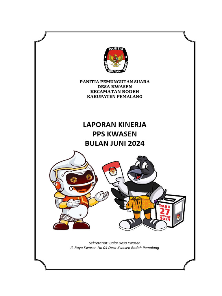 Laporan Kinerja PPS Kwasen Juni 2024 | PDF