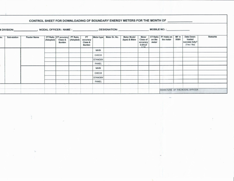 Control Sheet - MRI Word | PDF