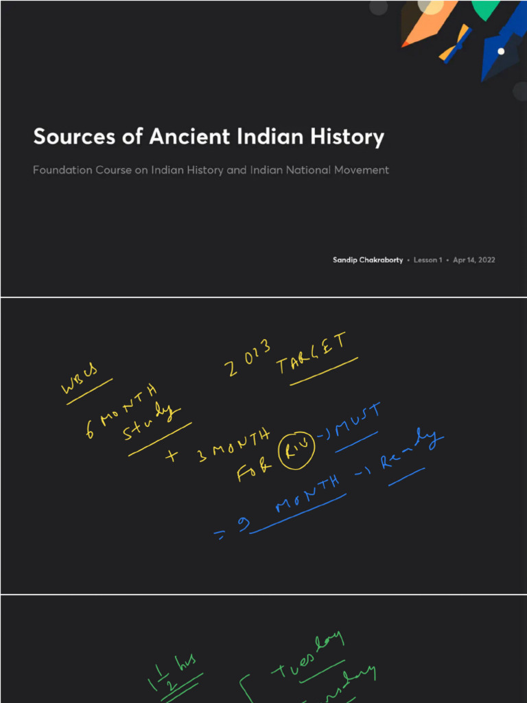 Sources of Ancient Indian History With Anno | PDF