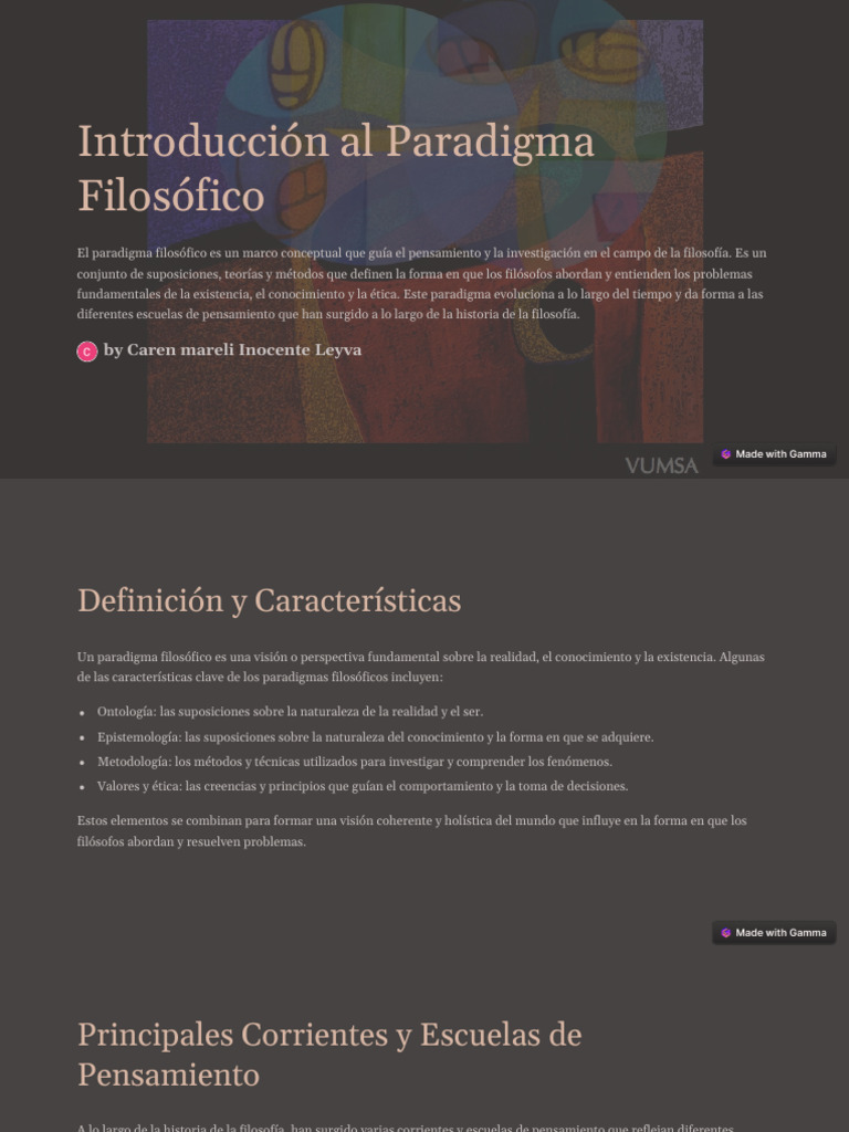 Introduccion Al Paradigma Filosofico | PDF | Paradigma | Conocimiento