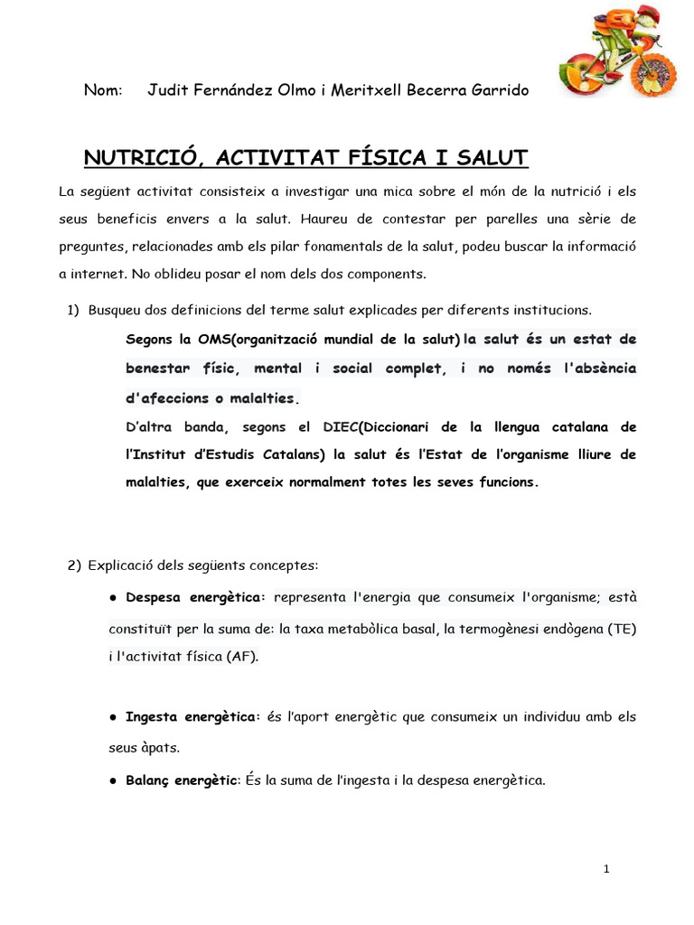 ELS NUTRIENTS (Vicent) | PDF