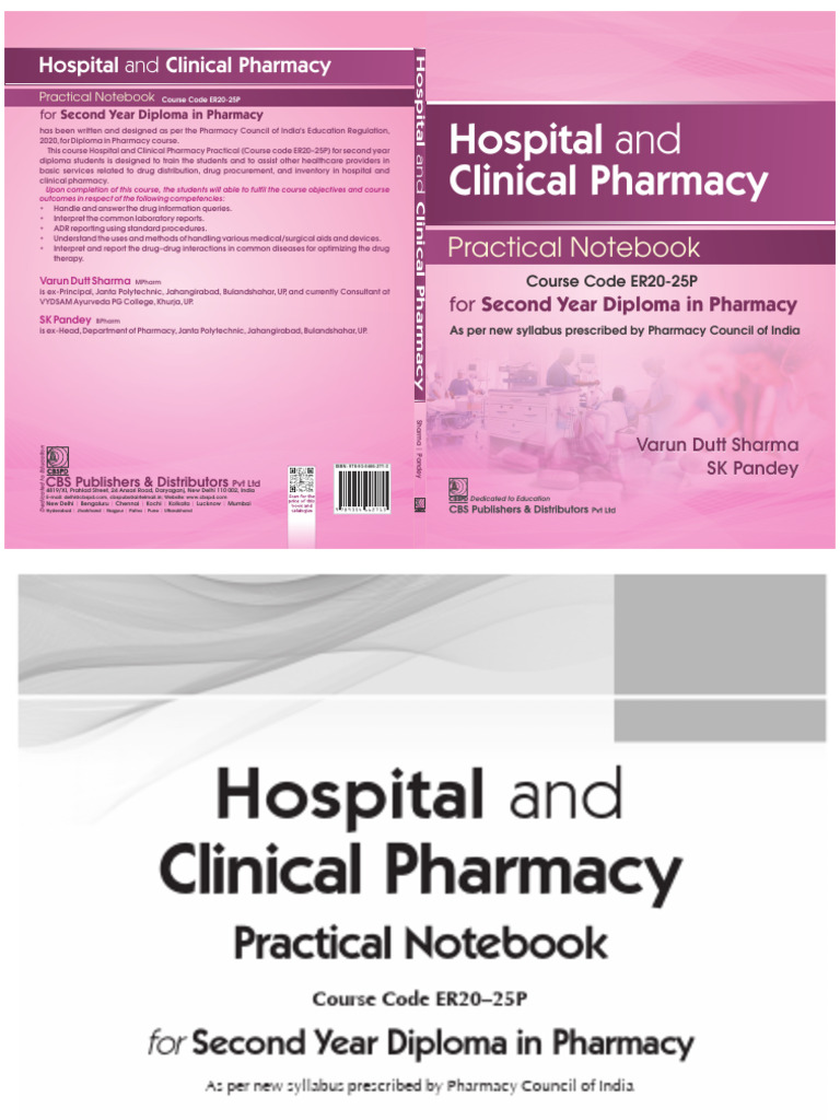 Hospital and Clinical Pharmacy | PDF | Pharmacy | Pharmacist