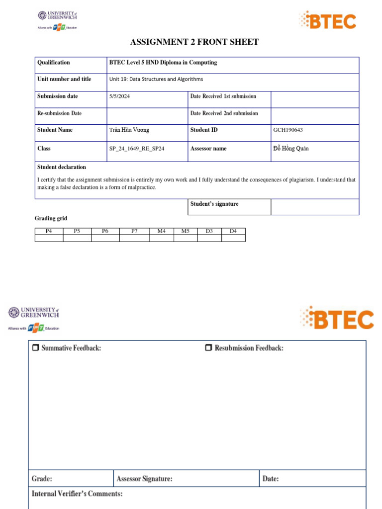 Data Structures & Algorithms Guide | PDF | Pointer (Computer Programming) | Time Complexity