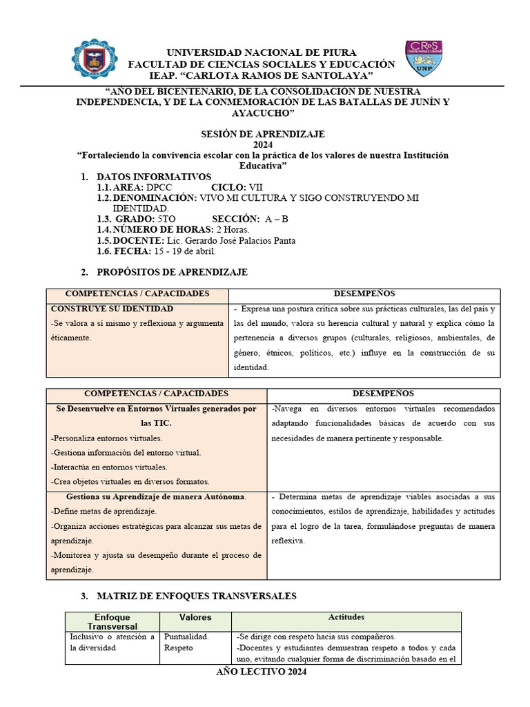 Construyendo Identidad Cultural en Aula | PDF | Maestros | Aprendizaje