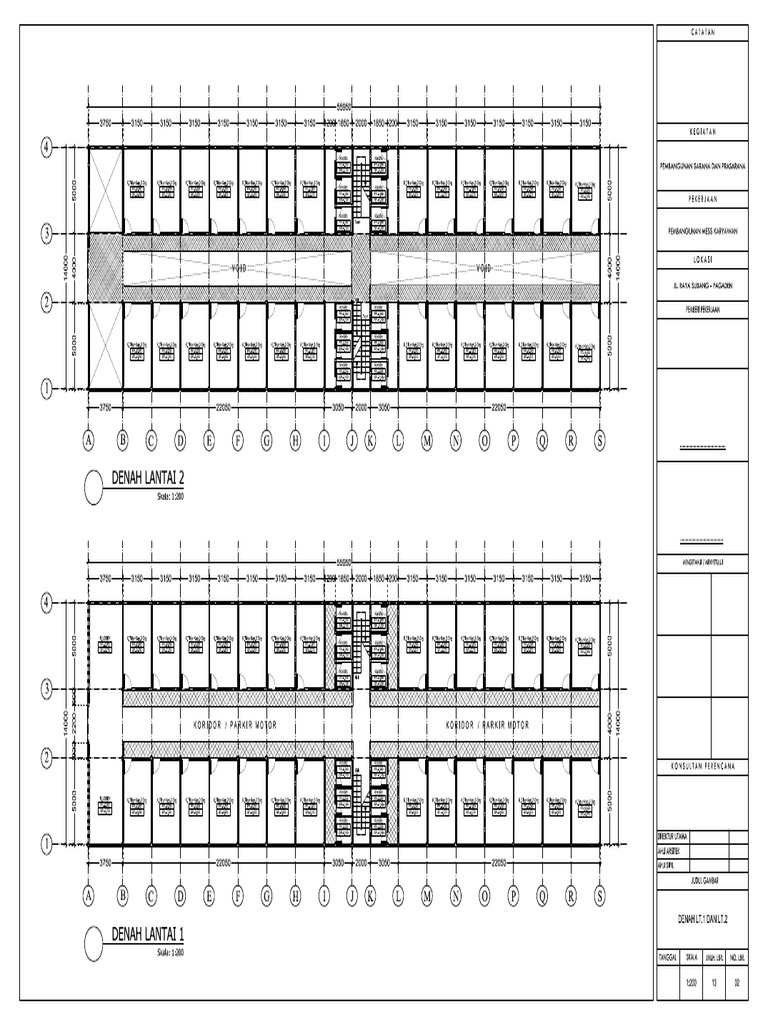 Denah Lt.1 & Lt.2 Arif | PDF