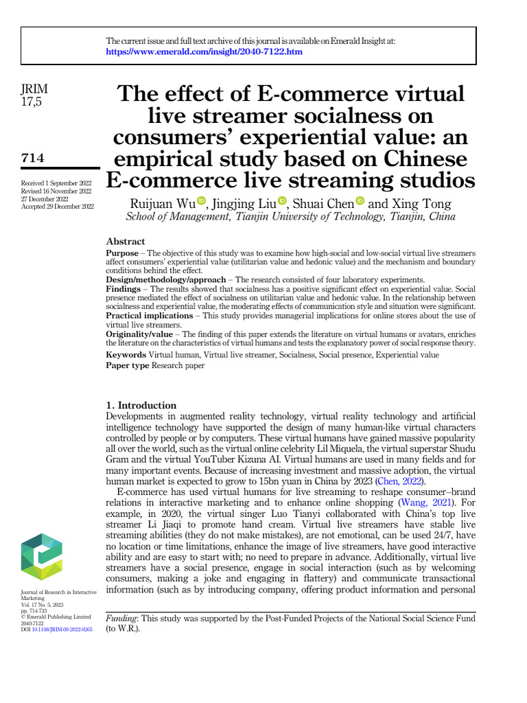 10 1108 - Jrim 09 2022 0265 | PDF | Utilitarianism | Hedonism