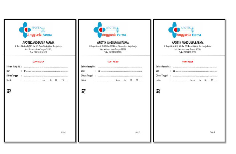 Blangko Copy Resep | PDF