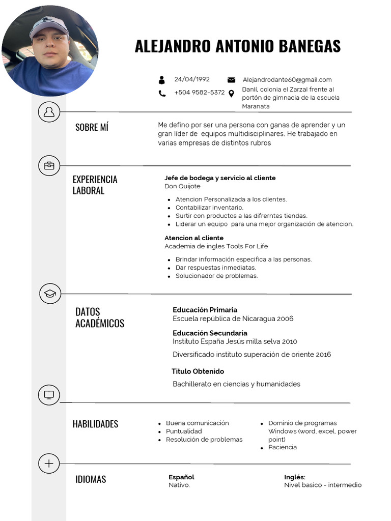 Currículum Tony | PDF