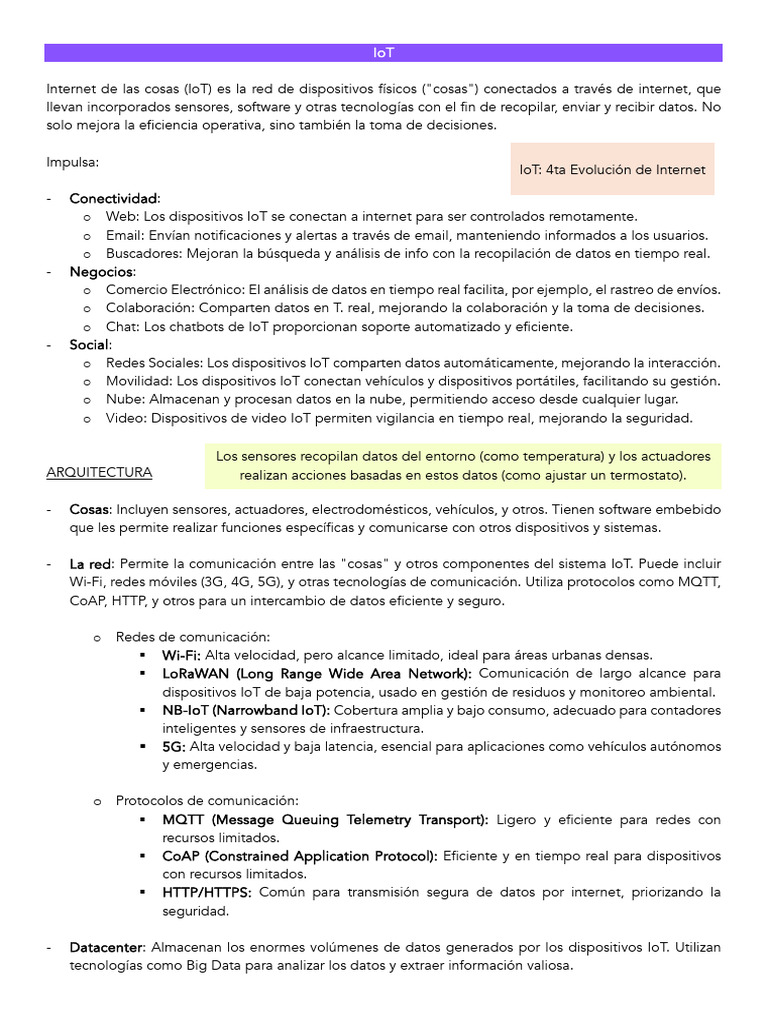 RESUMEN REDES P2 Freijo | PDF | Internet de las Cosas | Computación en la nube