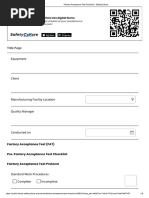 FAT Checklist | PDF | Calibration | Verification And Validation