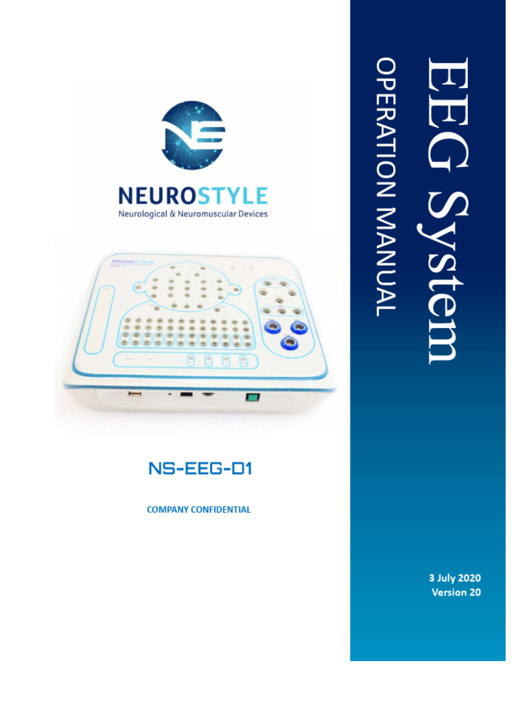NS EEG D 1 Operation Manual v20 | PDF | Electroencephalography | Power ...