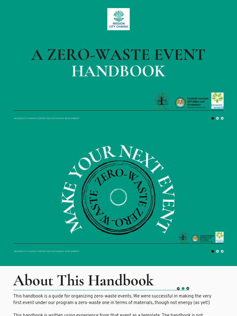 Zero-Waste Event Planning Guide | PDF | Economy And The Environment | Waste