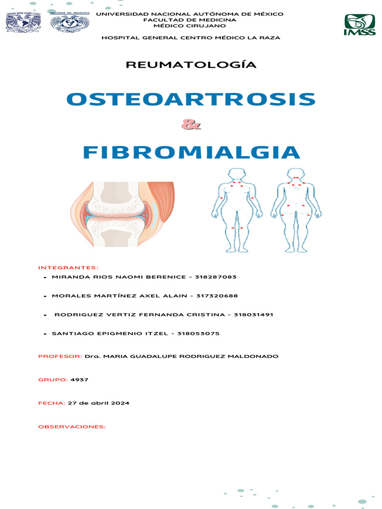 Osteoartrosis y Fibromialgia | PDF | Fibromialgia | Osteoartritis