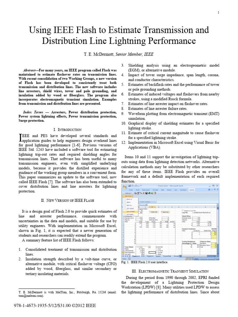 Using IEEE Flash | PDF | Electric Power Transmission | Insulator ...