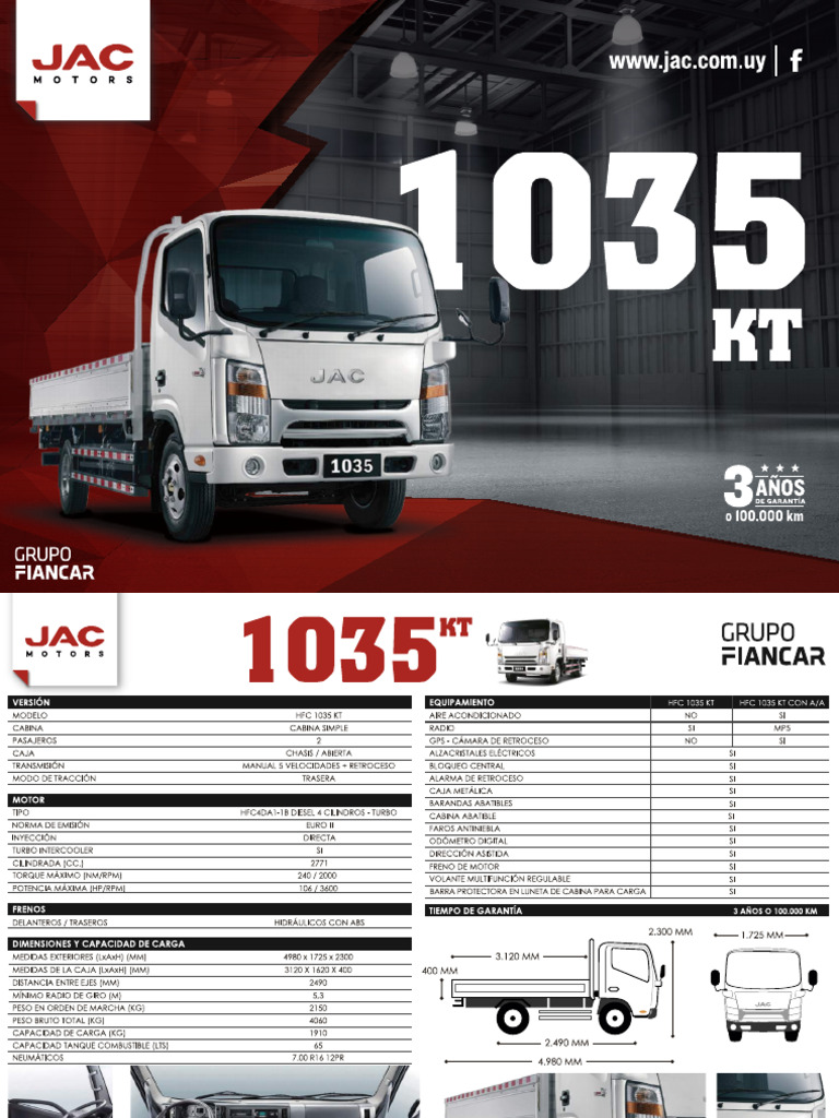 Jac 1035 KT | PDF