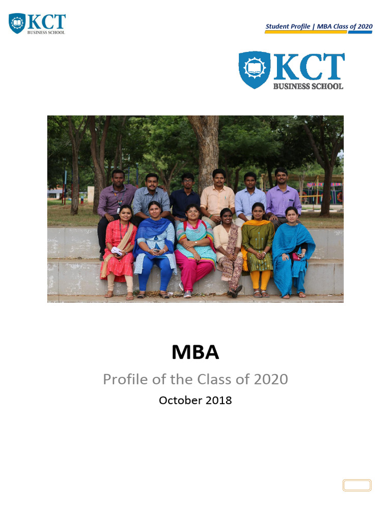 Admission Report - Batch 2018-20 | PDF | Master Of Business ...