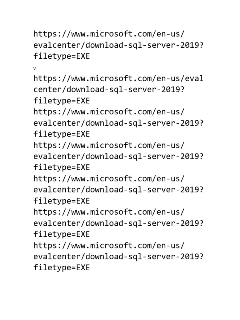 SQL Server 2019 Download Links | PDF | Computers