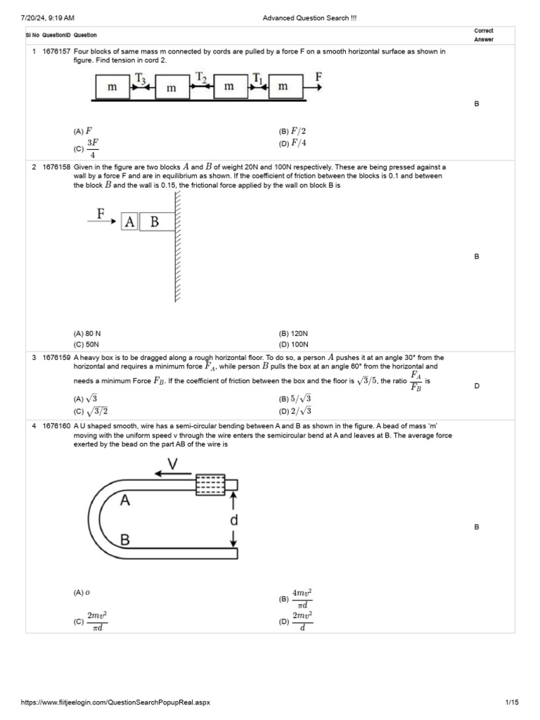 Lom With Key | PDF | Force | Acceleration