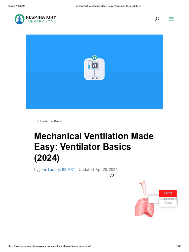 Mechanical Ventilation Made Easy - Ventilator Basics (2024) | PDF ...