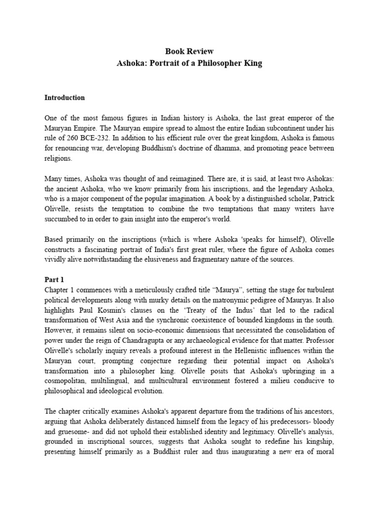 Book Review - Patrick Olivelle | PDF | Ashoka | Dharma