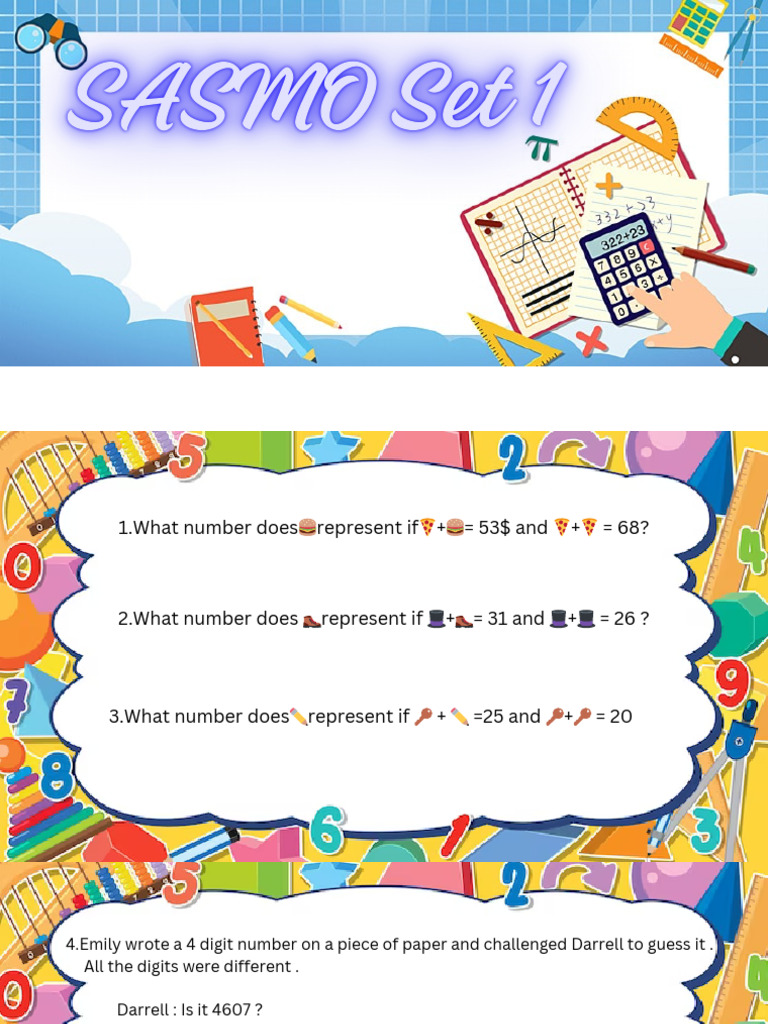 SASMO-Set-1-Primary-3 | PDF