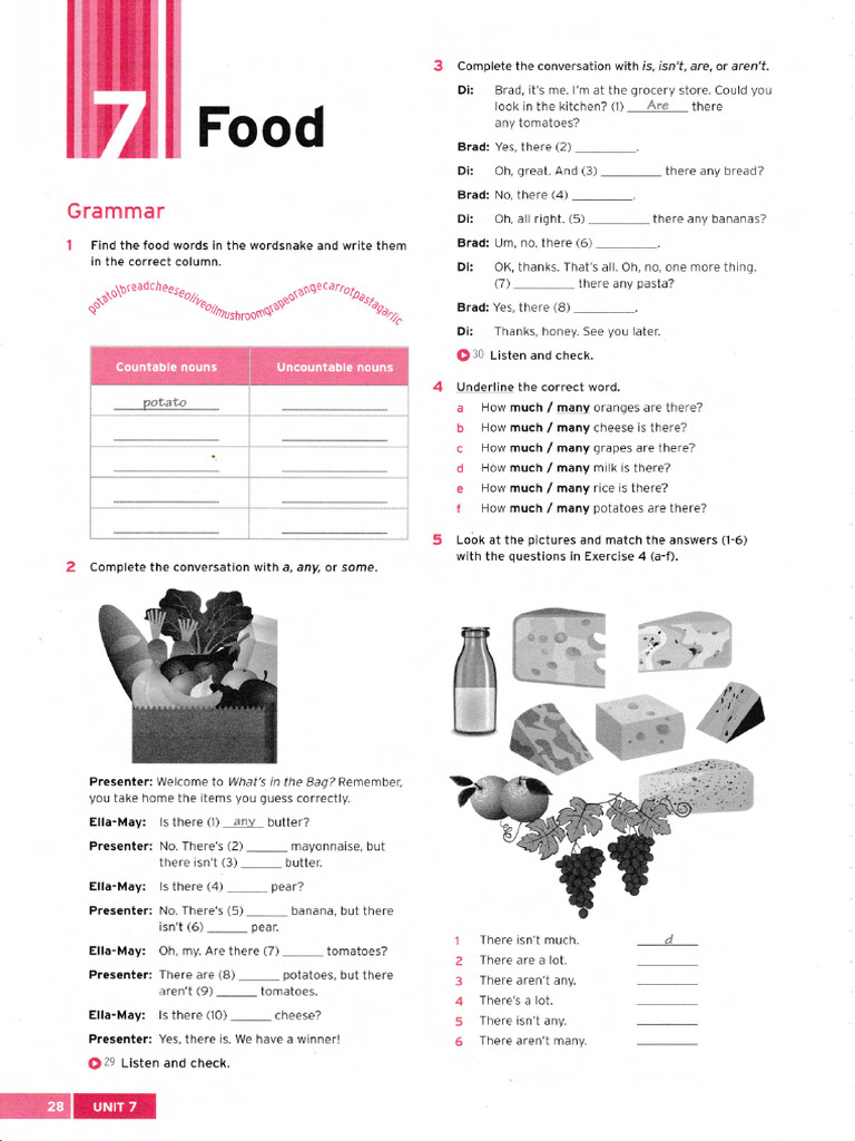 Workbook - Lesson 7 | PDF | Mediterranean Cuisine | Cooking