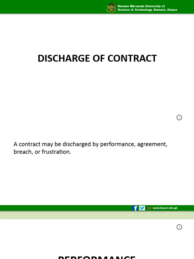 6.DISCHARGE OF CONTRACT | PDF | Breach Of Contract | Common Law