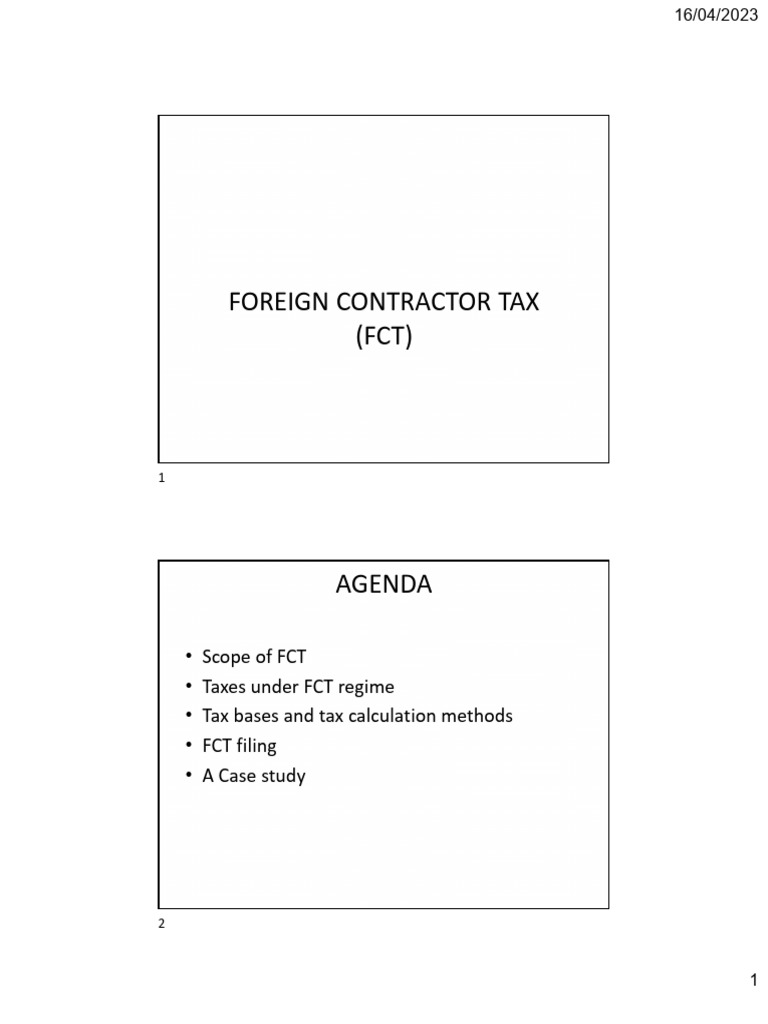 Foreign Contract Tax | PDF | Value Added Tax | Revenue