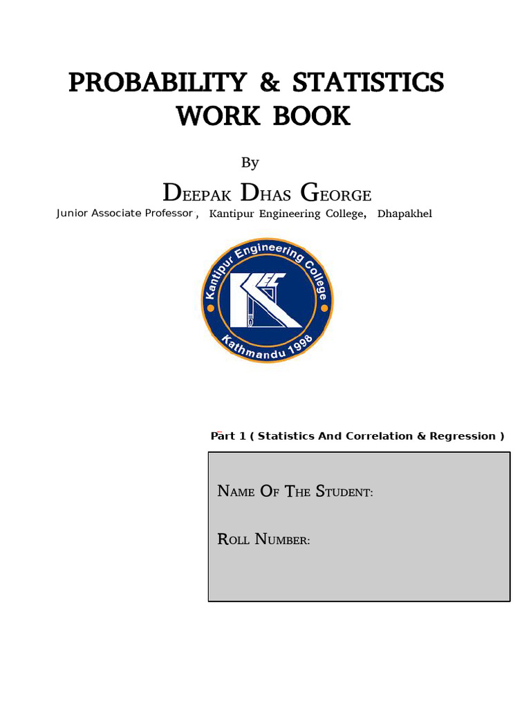 Workbook Part 1 Revised 2023 Header | PDF | Standard Deviation | Statistics
