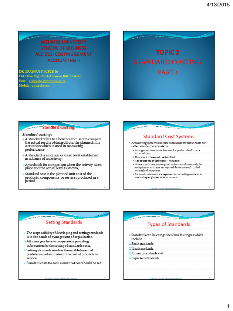 ACC 222 Topic 2part1 | PDF | Cost | Prices