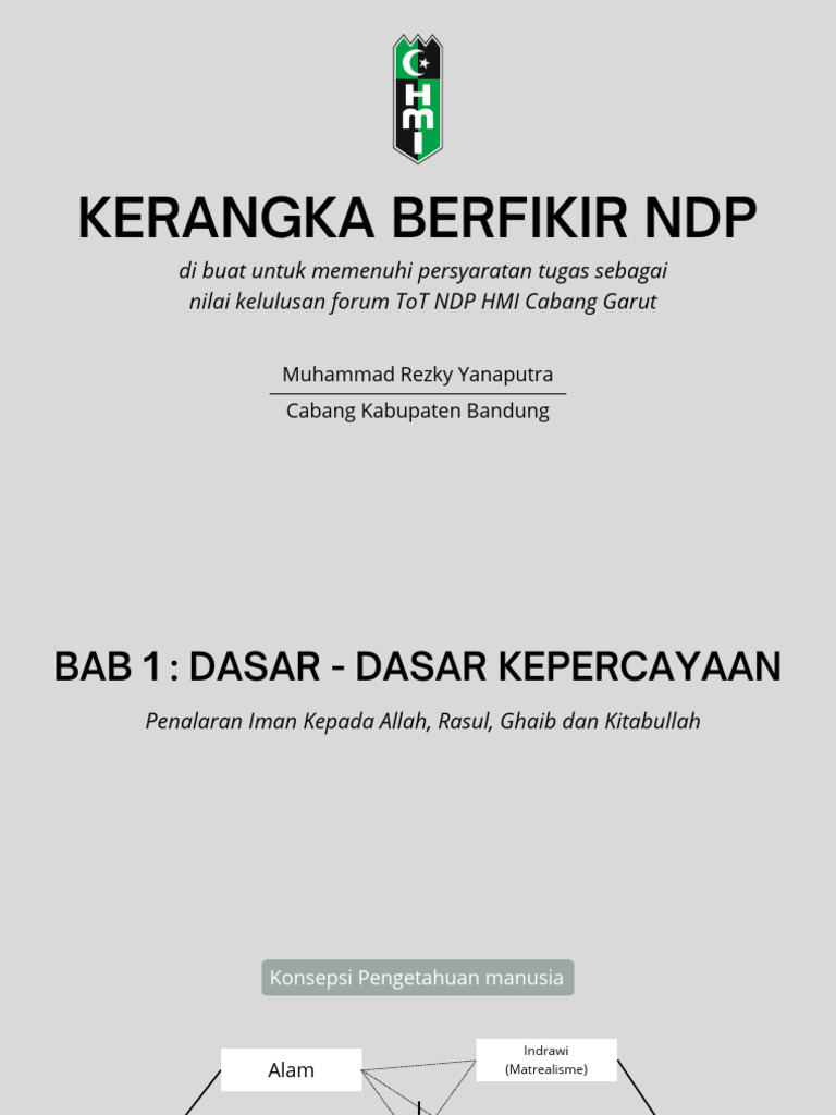Skema NDP Bab 1-8 (Rezky) | PDF