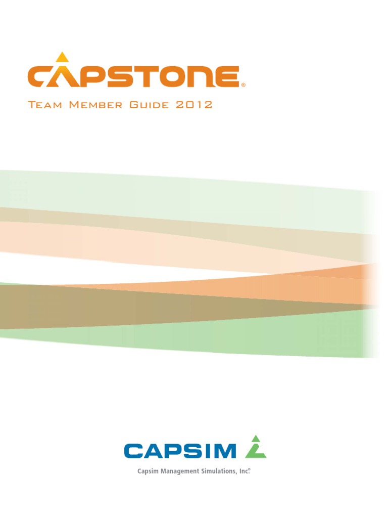 2012 Capstone Team Member Guide | PDF | Research And Development | Sales