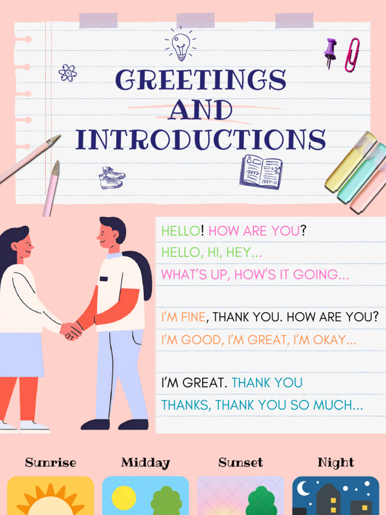 Greetings and Introductions | PDF