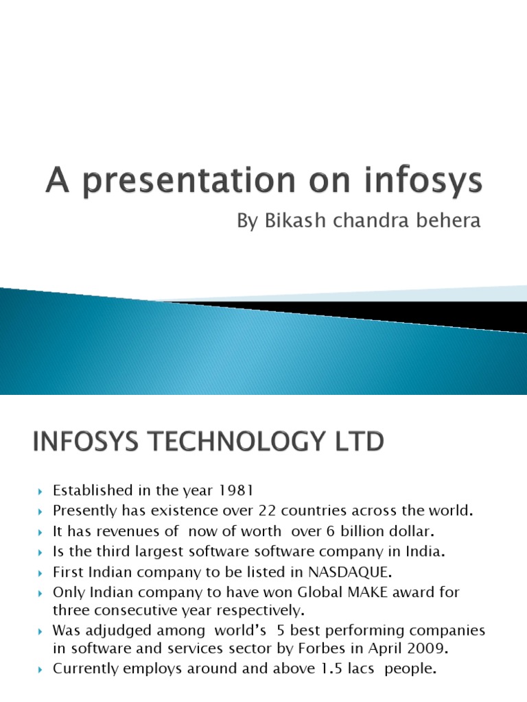 Infosys: Global IT Services Overview | PDF | Business | Industries