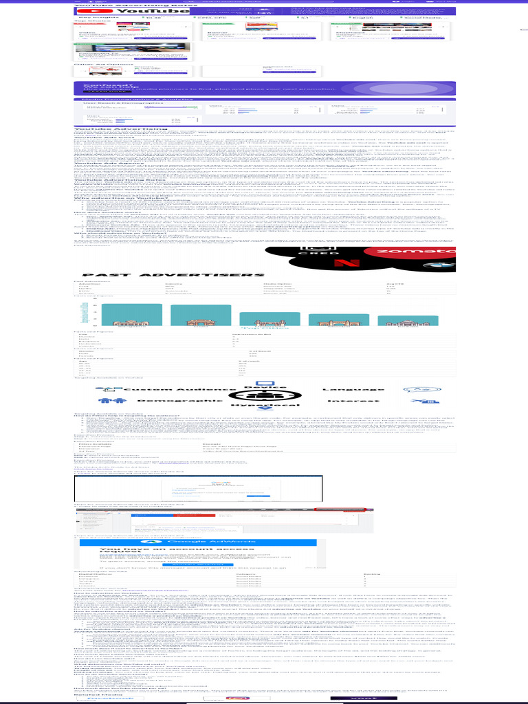 YouTube Advertising Rates - YouTube Ads - Advertise On YouTube | PDF ...
