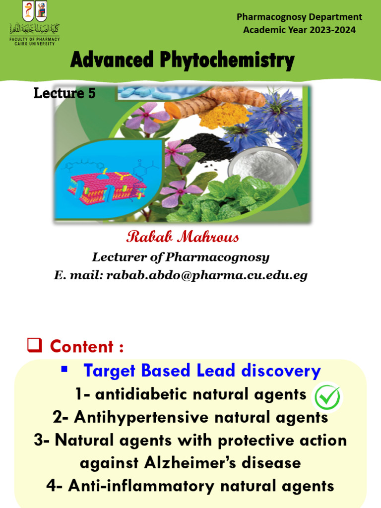 Lecture 5 - Advanced Chemistry - Rabab | PDF | Angiotensin