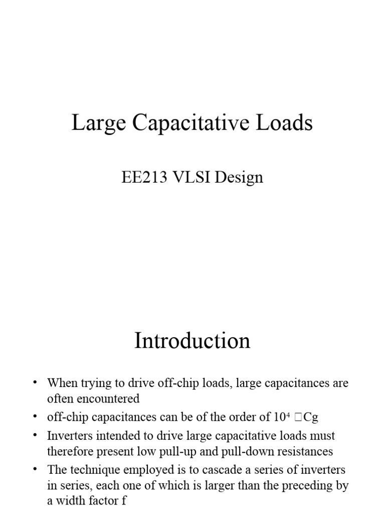 Large Capacitative Loads | PDF | Science & Mathematics