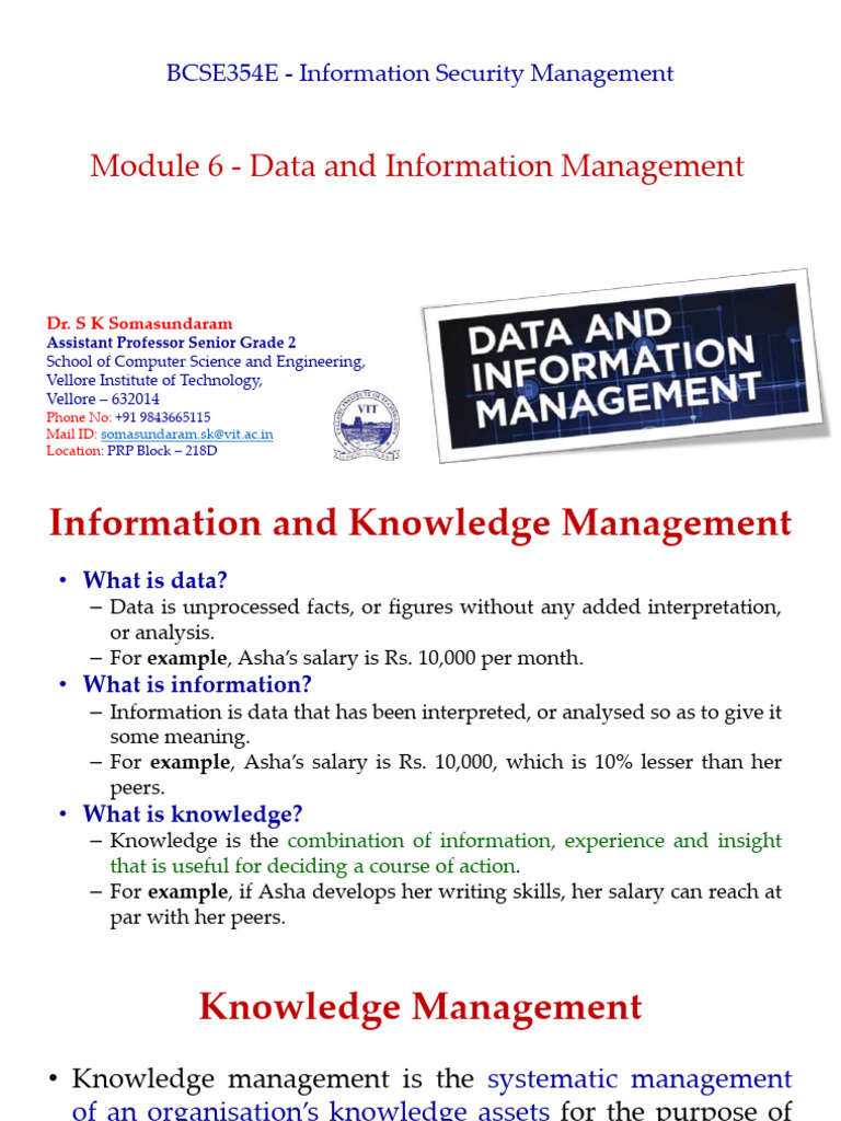 11-Module 6 - Fetching, Checking - Data - Information - Accurate, Complete and Up-To-date, Rule ...