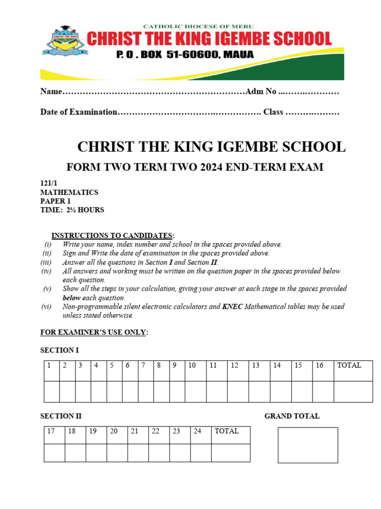 Mathematics F2 T2 2023 End | PDF | Area | Radius