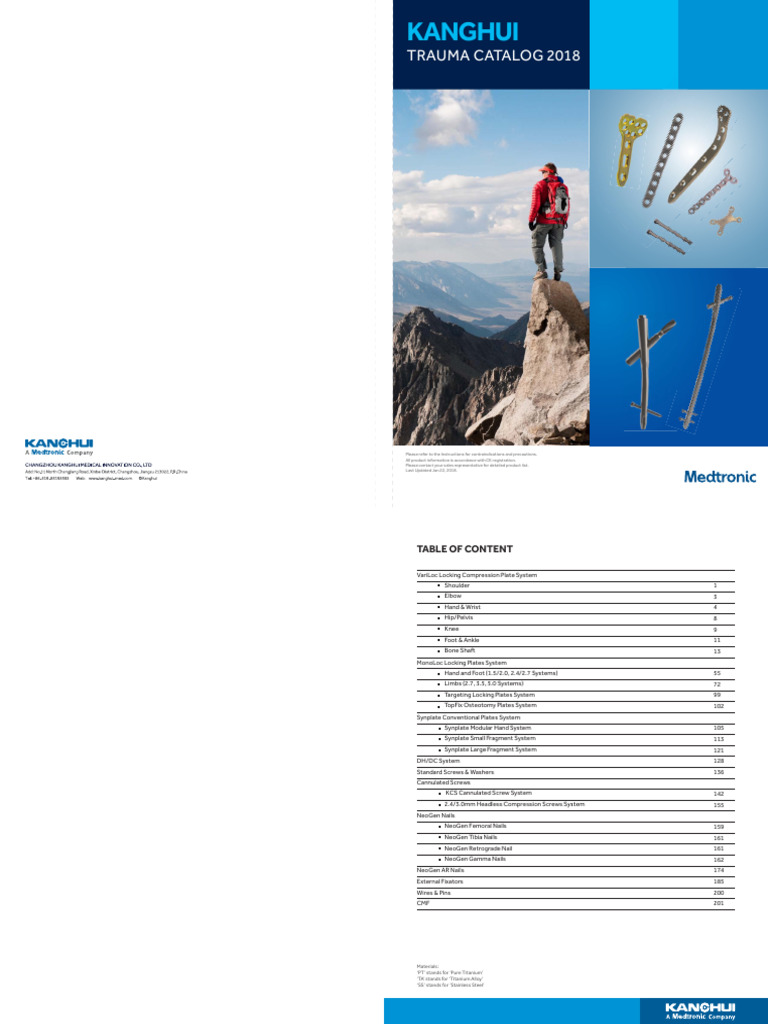 MDT-KH-Trauma-Catalog | PDF | Musculoskeletal System | Limbs (Anatomy)