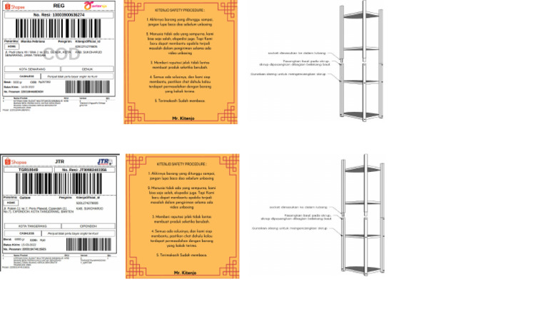 Resi Midnight Shopee | PDF