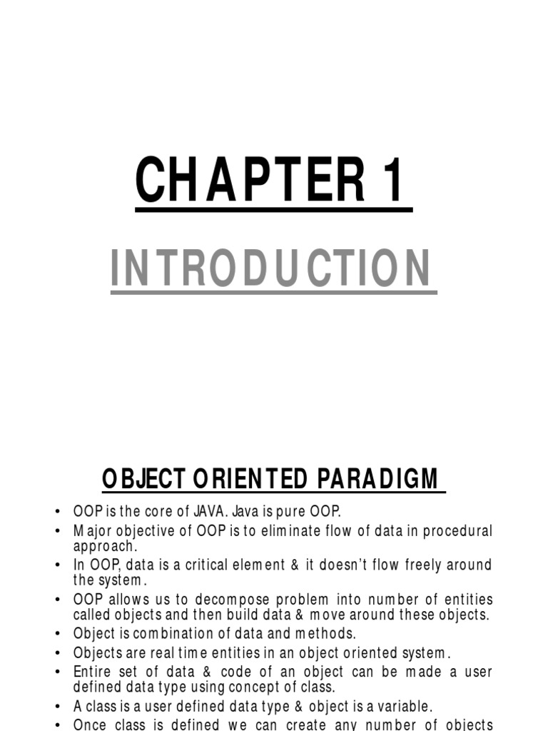 Ch 1 Pdf Java Programming Language Class Computer Programming 7653