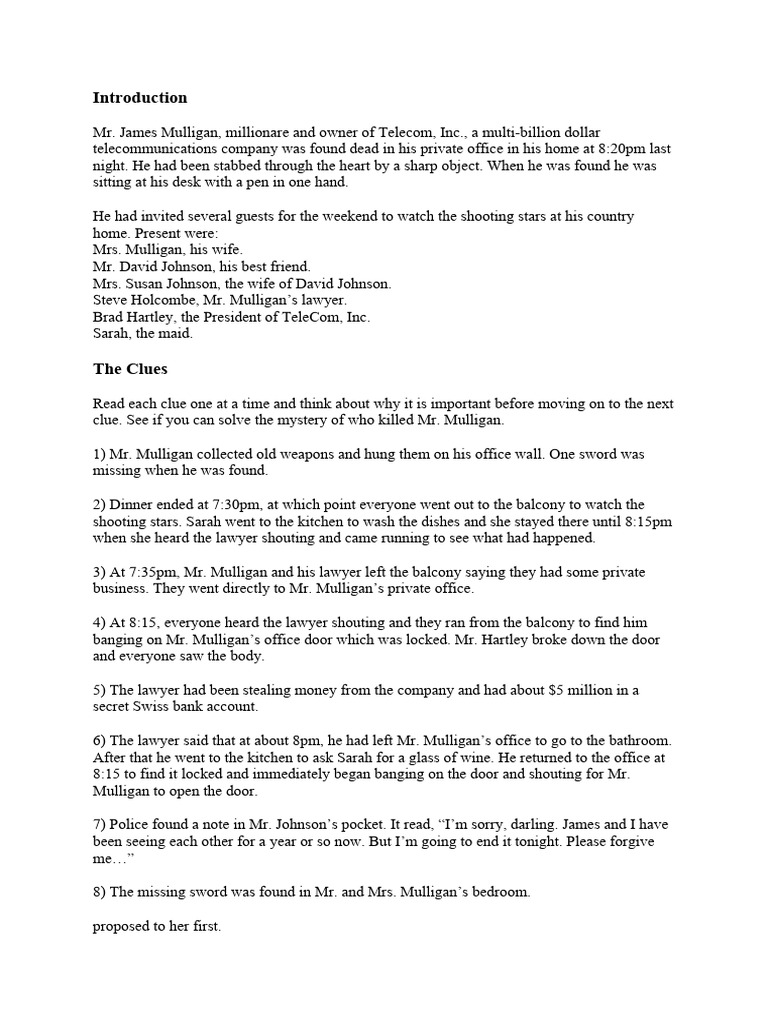 Crime-Scene-Investigation-Worksheet Student | PDF