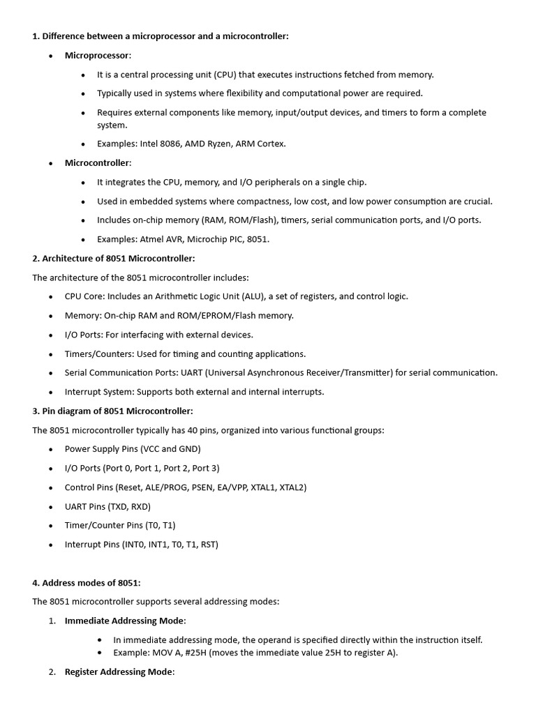 Micro Processor & Controller | PDF | Microcontroller | Central Processing Unit