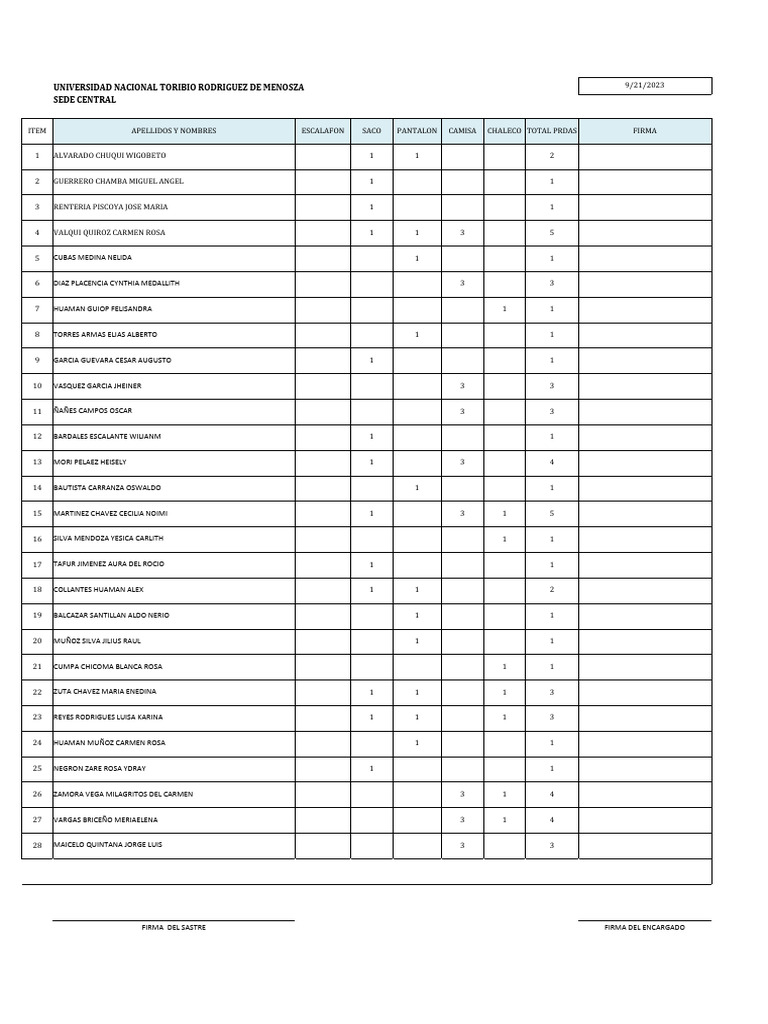 Formato de Recepcion de Arreglos | PDF